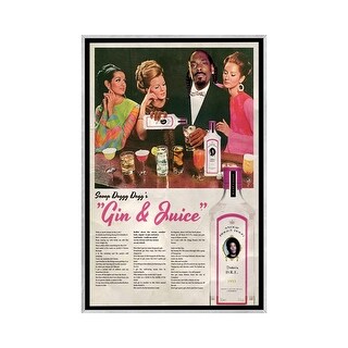 iCanvas "Gin & Juice" by Ads Libitum Framed - Bed Bath & Beyond - 37655317